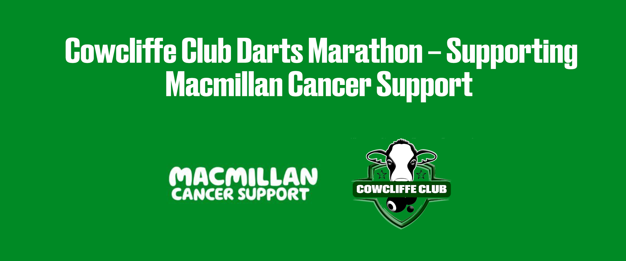 Macmillan Cancer Darts marathon – Cowcliffe club
